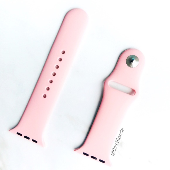 Accessories | New Blush Pink Silicone Sport Band For Apple Watch | Poshmark